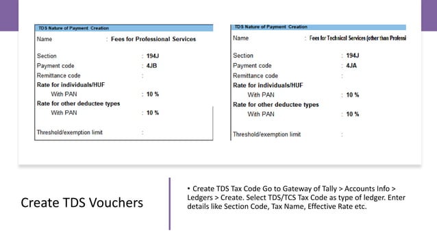 TDS in Tally Prime. Streaming tax Dudction at source | PPTX | Personal ...