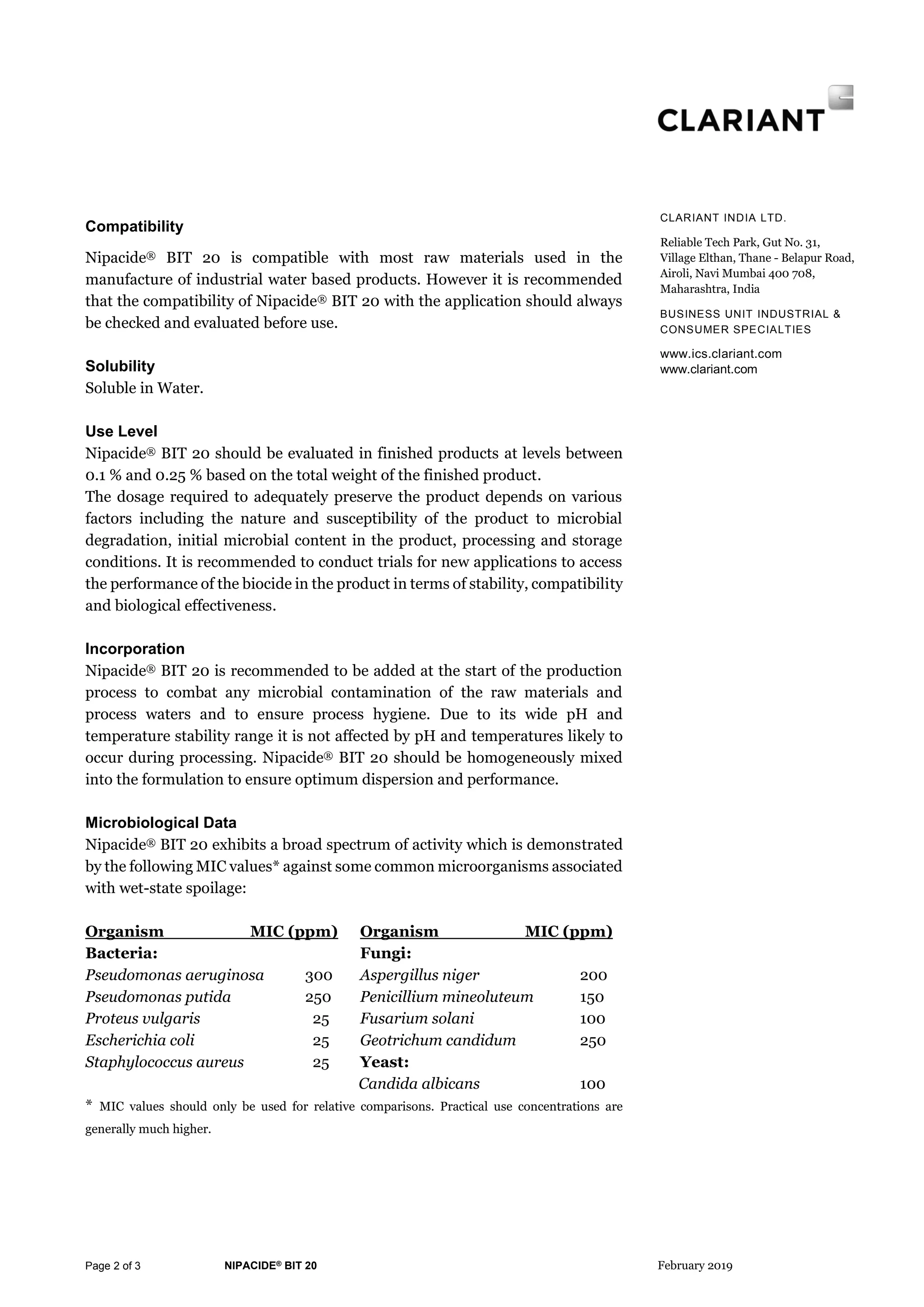 Tds nipacide bit 20 english | PDF