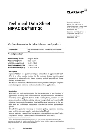 Tds nipacide bit 20 english | PDF