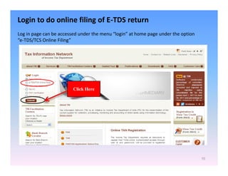 Tds online return filing | PDF