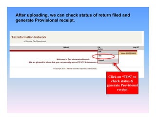 Tds online return filing | PDF
