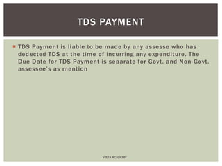 Tds payment online | PPTX | Personal Taxes | Personal Finance