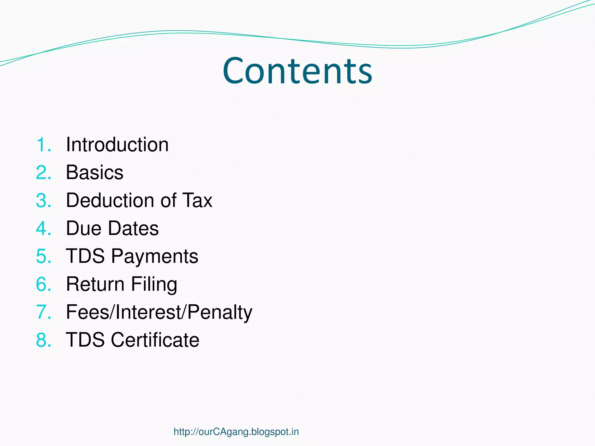 TDS (Tax Deducted at Source) | PDF