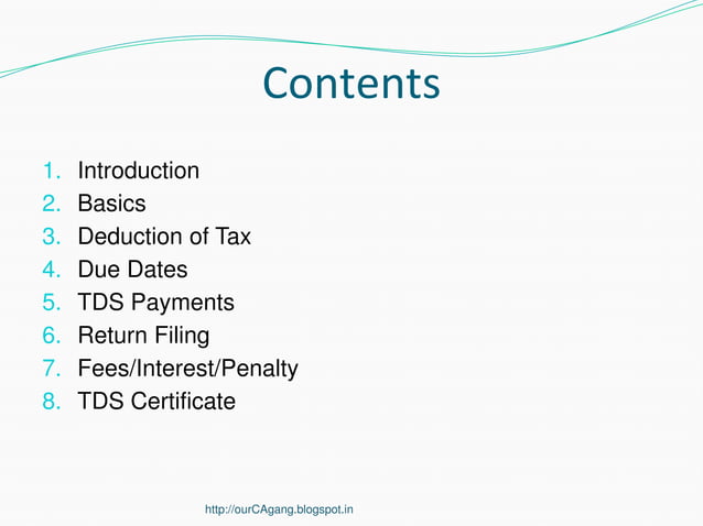 TDS (Tax Deducted at Source) | PDF
