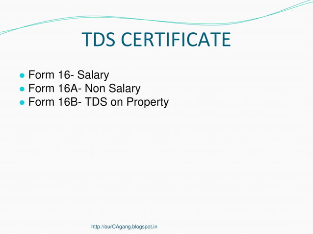 TDS (Tax Deducted at Source) | PDF