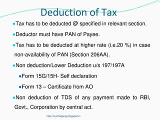 TDS (Tax Deducted at Source) | PDF