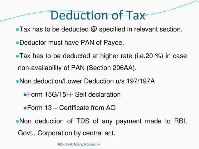 TDS (Tax Deducted at Source) | PDF