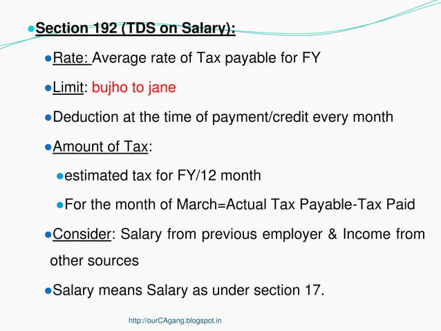 TDS (Tax Deducted at Source) | PDF