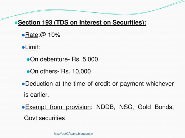 TDS (Tax Deducted at Source) | PDF