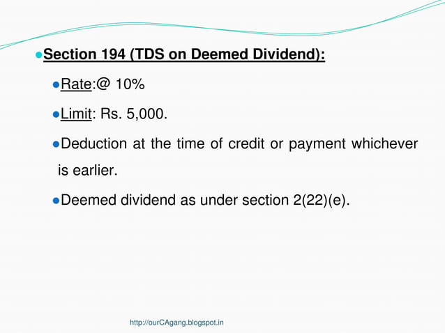 TDS (Tax Deducted at Source) | PDF