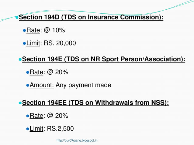 Tds Tax Deducted At Source Ppt