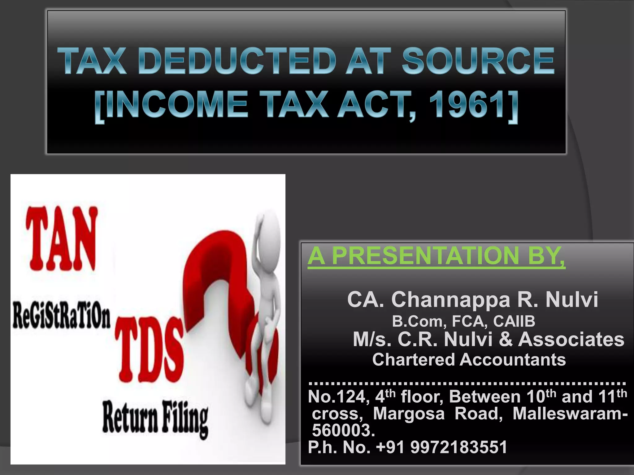 Tds provisions and consequences of violation of tds provisions | PPT