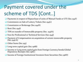 Tds provisions [income tax act, 1961] | PPTX