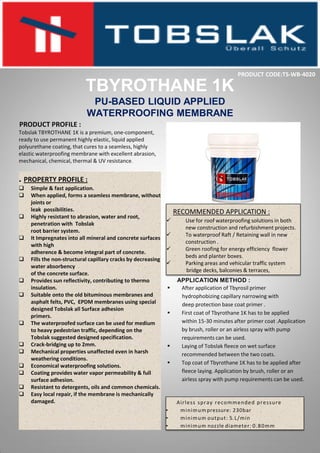 Tobslak tbyrothane 1 k | PDF
