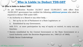 TDS Under GST | PPTX