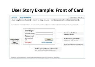 Agile requirements through user stories and scenarios | PDF ...
