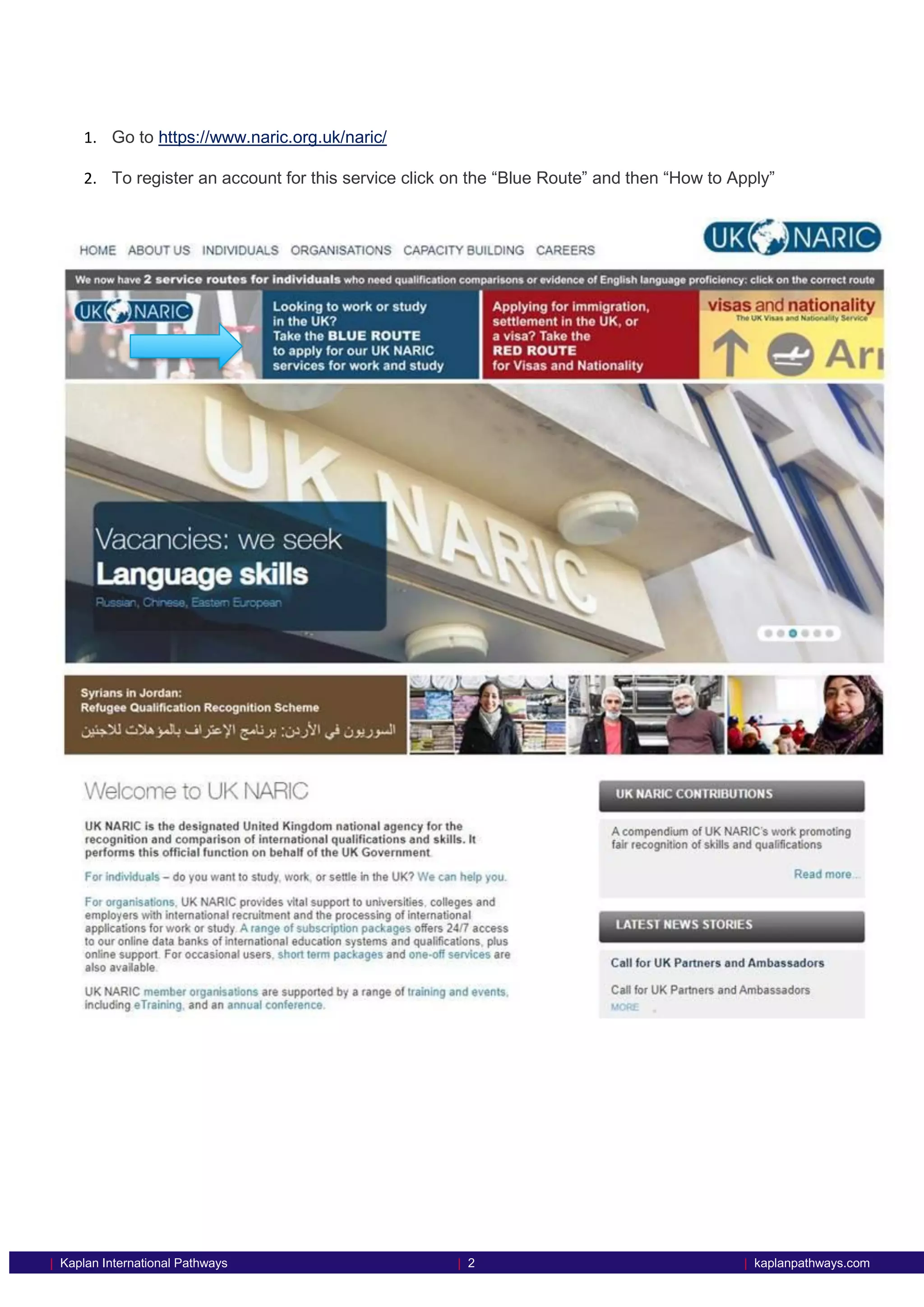 UK NARIC Evaluation | PDF