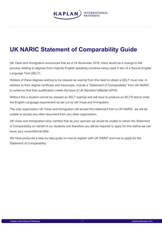 UK NARIC Evaluation | PDF | Postgraduate Education | College Education