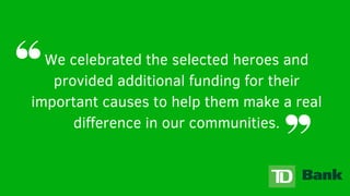 #TDThanksYou Campaign | PPT