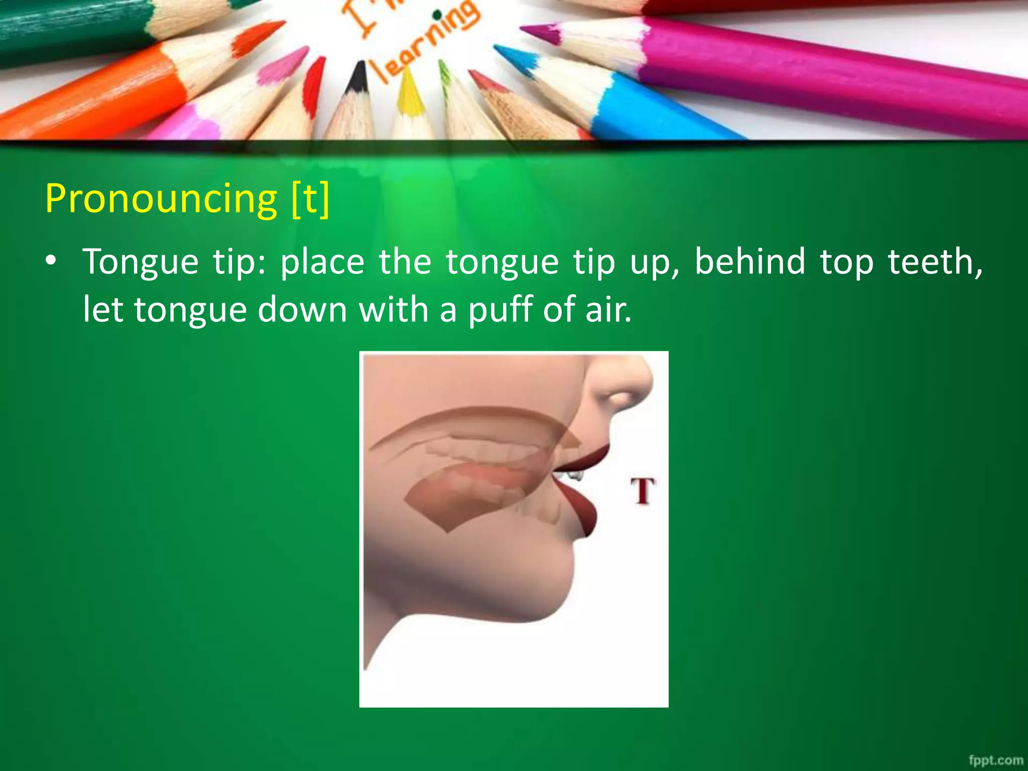 /t/, /d/ and "th" sound | PPTX