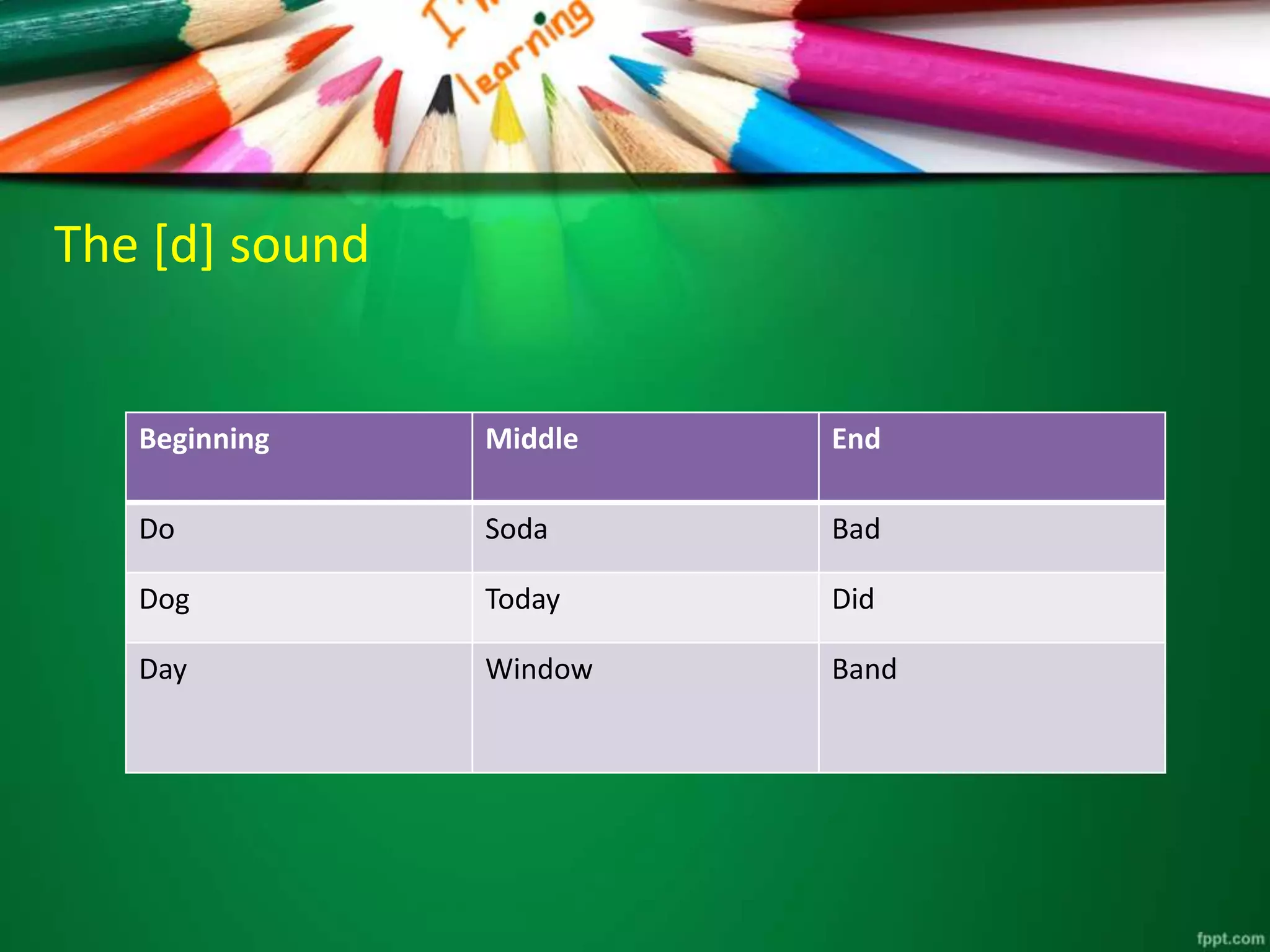 /t/, /d/ and "th" sound | PPTX