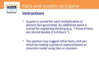 Top Drawer Teachers: Facts and models game instructions | PPT