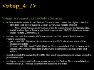 Using Fedora Commons To Create A Persistent Archive | PPT
