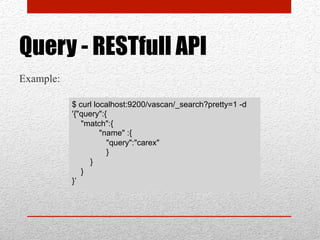 Using ElasticSearch as a fast, flexible, and scalable solution to search occurrence records and ...