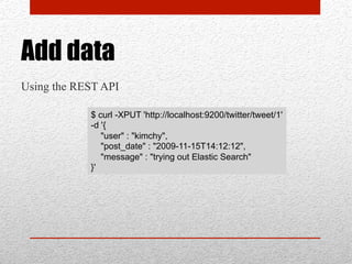 Using ElasticSearch as a fast, flexible, and scalable solution to search occurrence records and ...