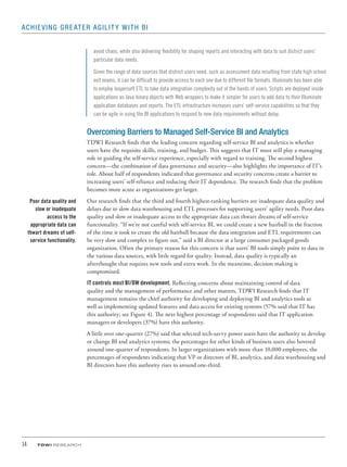 TDWI Best Practices Report- Achieving Greater Agility with Business Intelligence | PDF