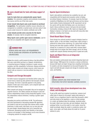 TDWI Checklist - The Automation and Optimization of Advanced Analytics Based on ML - White paper ...