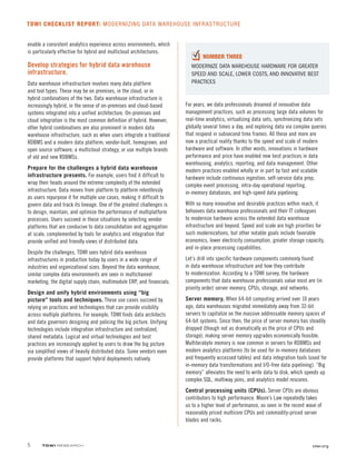 TDWI checklist 2018 - Data Warehouse Infrastructure | PDF | Cloud ...