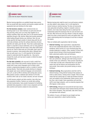 Machine Learning for Business - Eight Best Practices for Getting Started | PDF