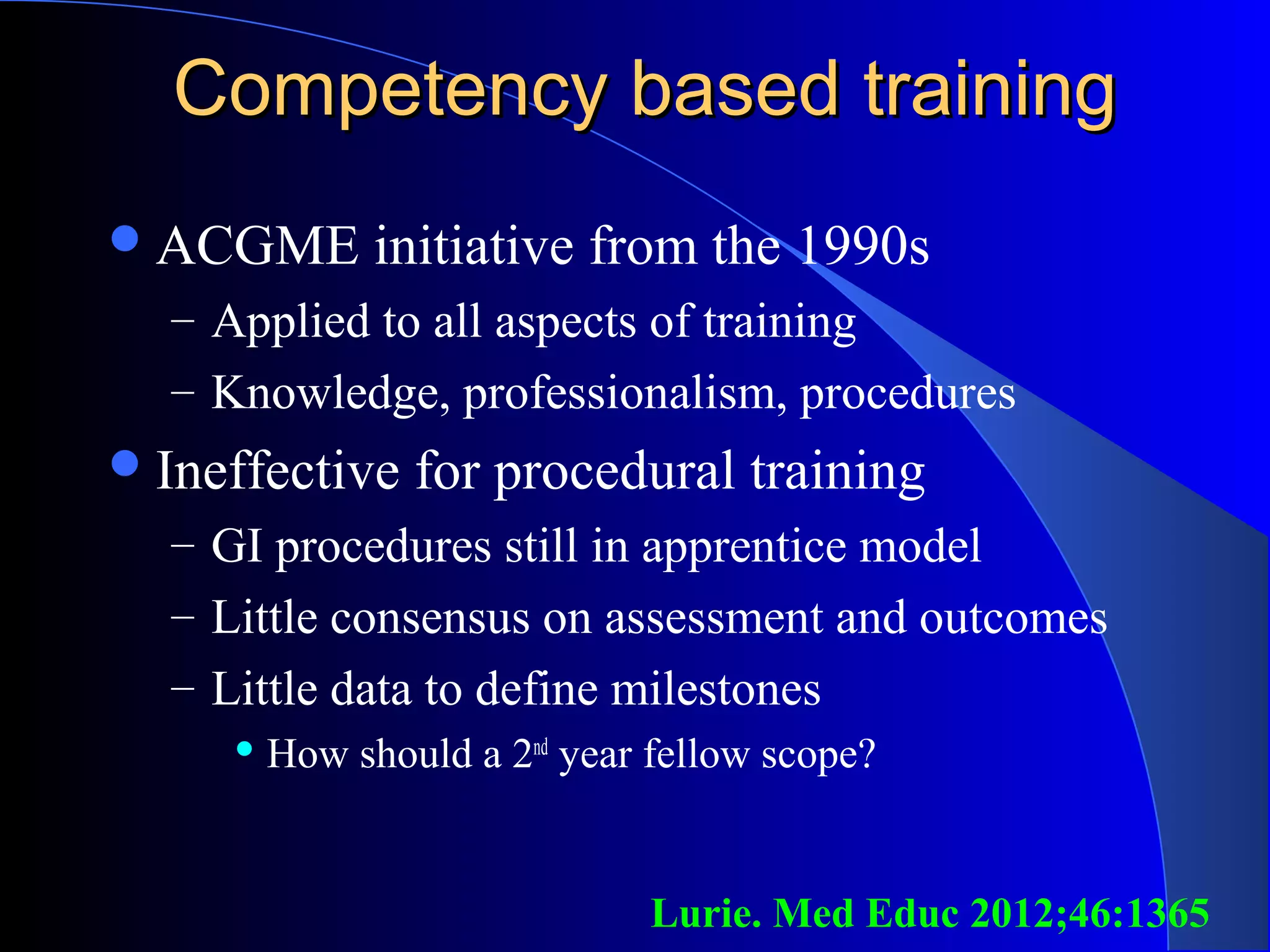 Assessing Procedural Competencies | PPT