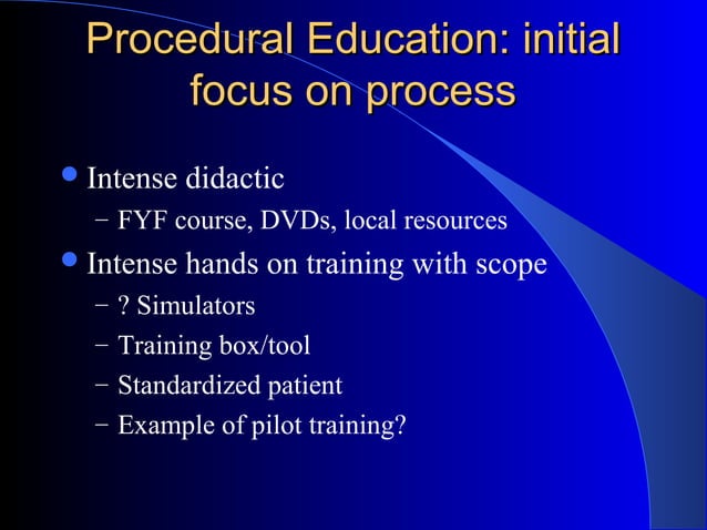Assessing Procedural Competencies | PPT