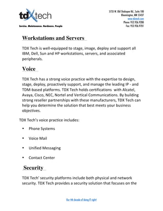 TDX Tech Competencies | PDF