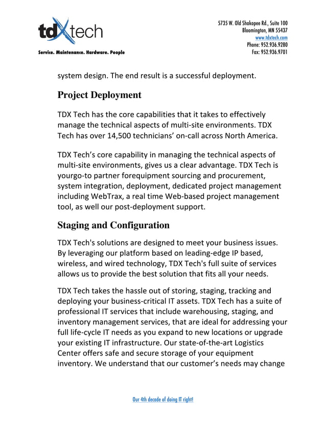 TDX Tech Competencies | PDF