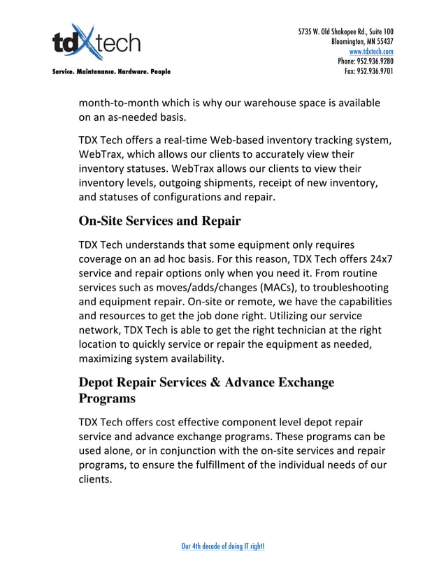 TDX Tech Competencies | PDF