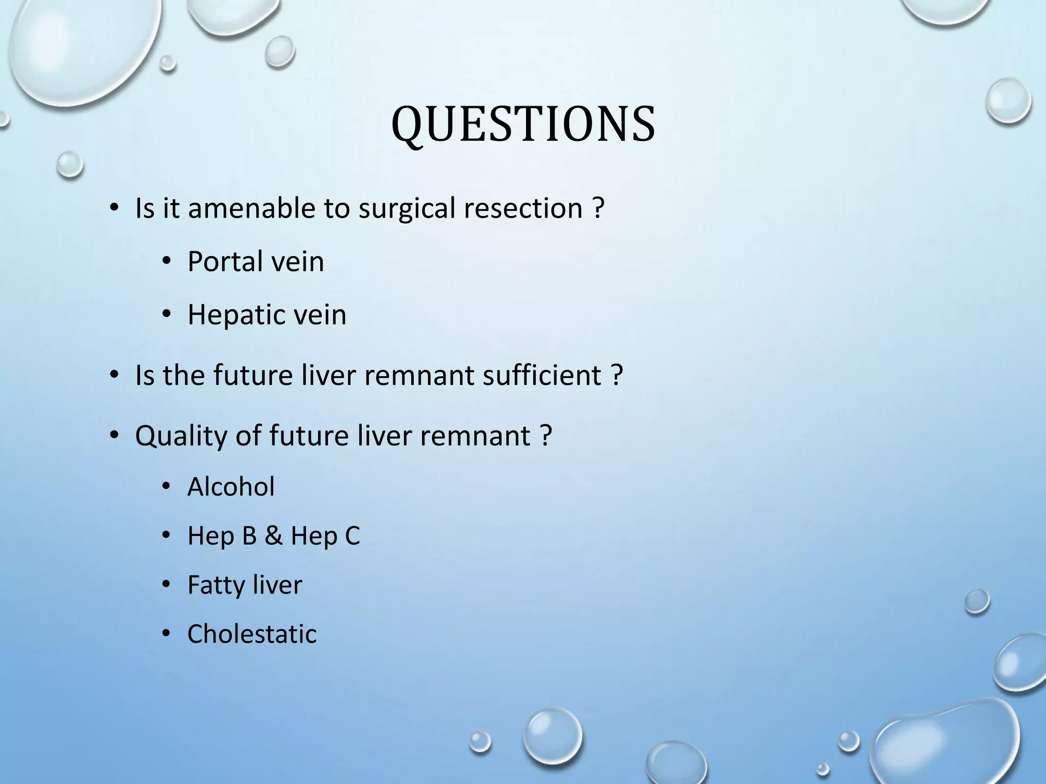 Liver resection indications & methods | PPTX