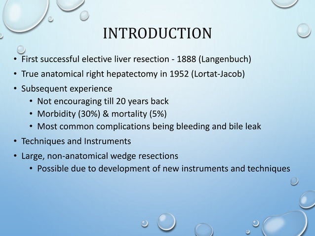 Liver resection indications & methods | PPTX | Blood Disorders ...