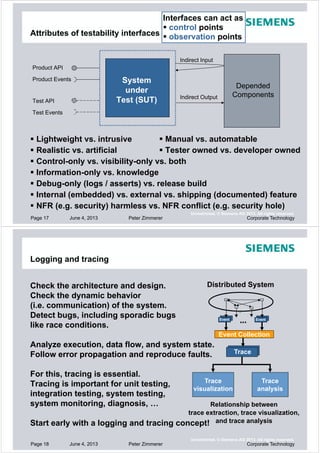 Design for Testability: A Tutorial for Devs and Testers | PDF