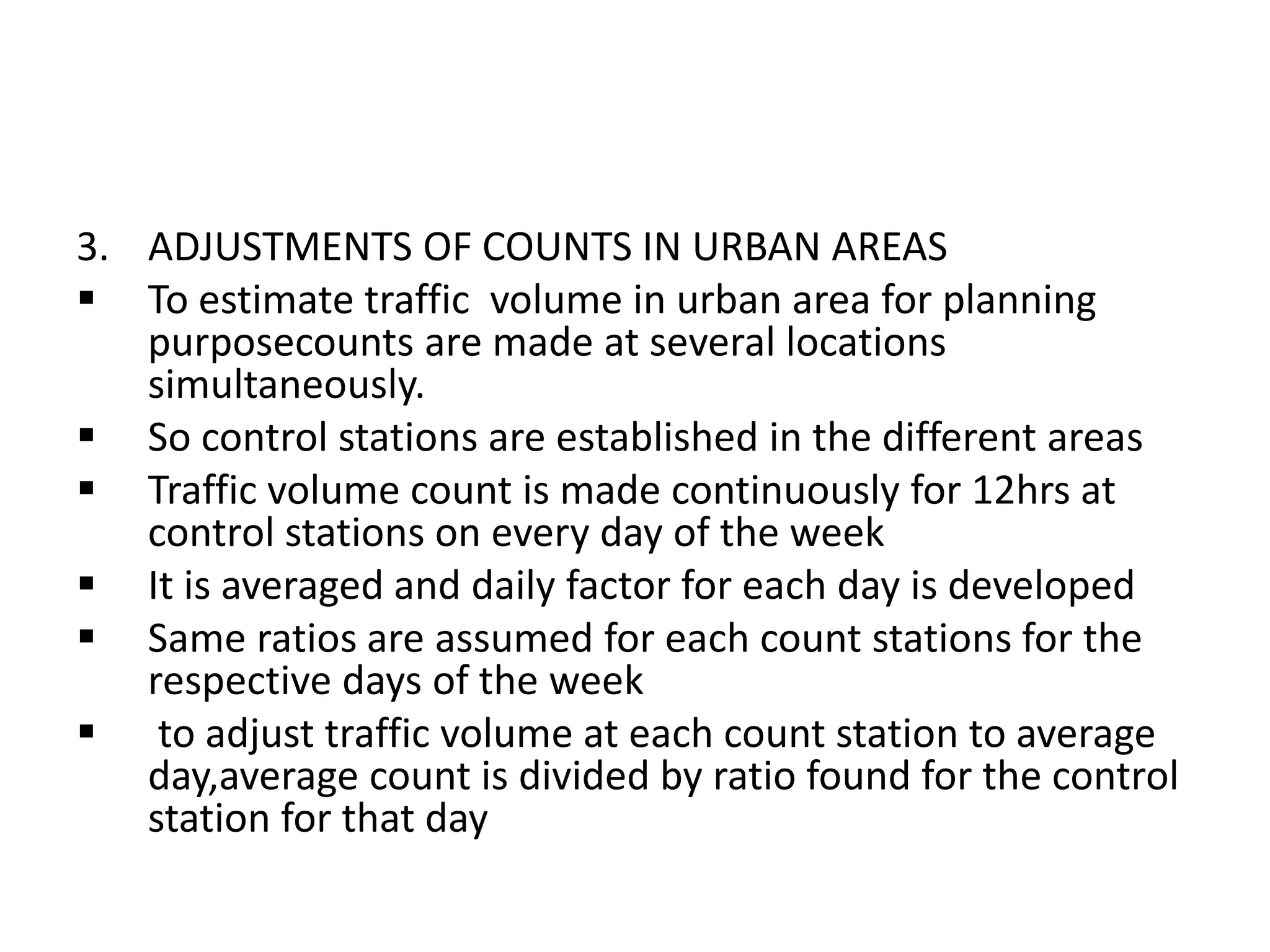 TRAFFIC VOLUME STUDIES | PPTX
