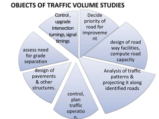 TRAFFIC VOLUME STUDIES | PPTX