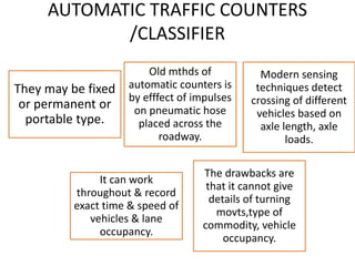 TRAFFIC VOLUME STUDIES | PPTX
