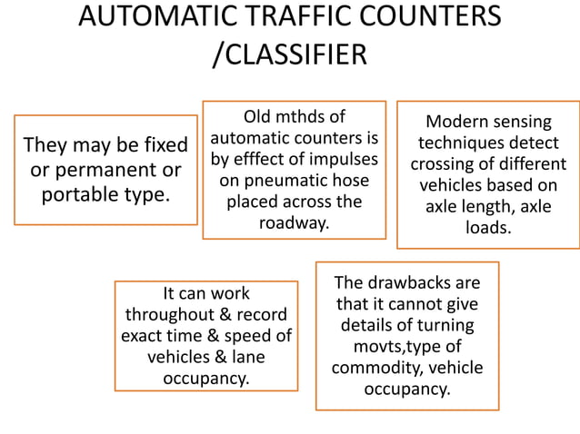TRAFFIC VOLUME STUDIES | PPTX | Auto Safety | Automotive