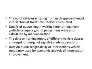TRAFFIC VOLUME STUDIES | PPTX