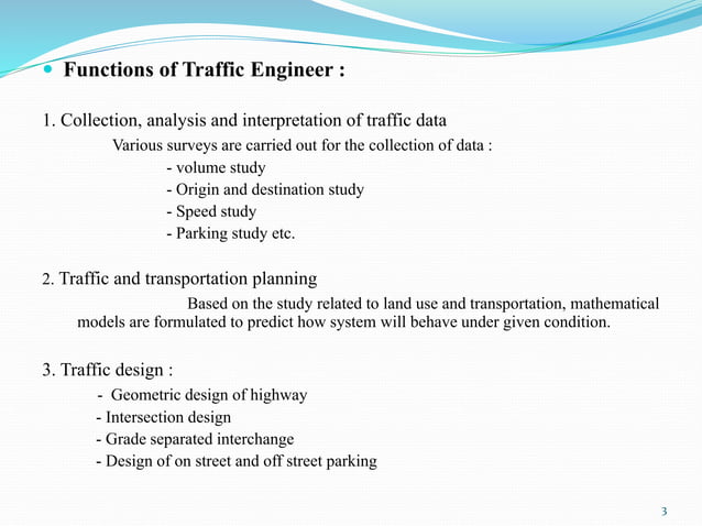 traffic characteristics | PPTX