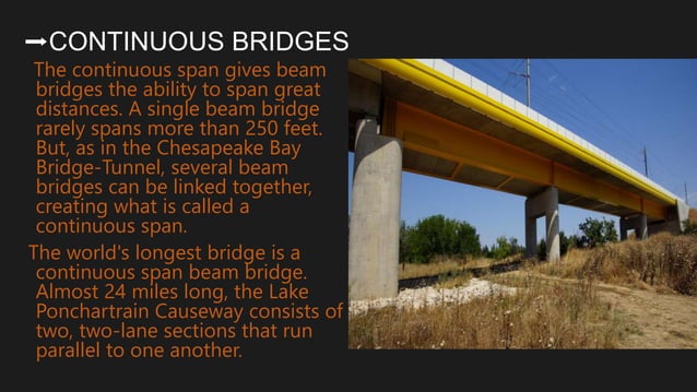 DIFFERENT TYPES OF ROAD AND RAILWAY BRIDGES | PPTX