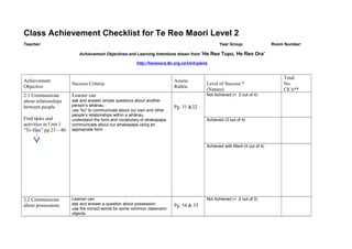 Te reo maori doc | DOC