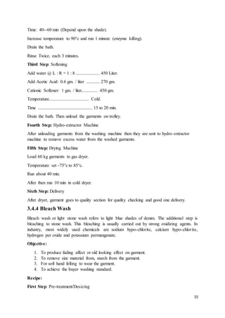 Washing Factory Visit At Modern Industrial Washing Ltd. | DOCX